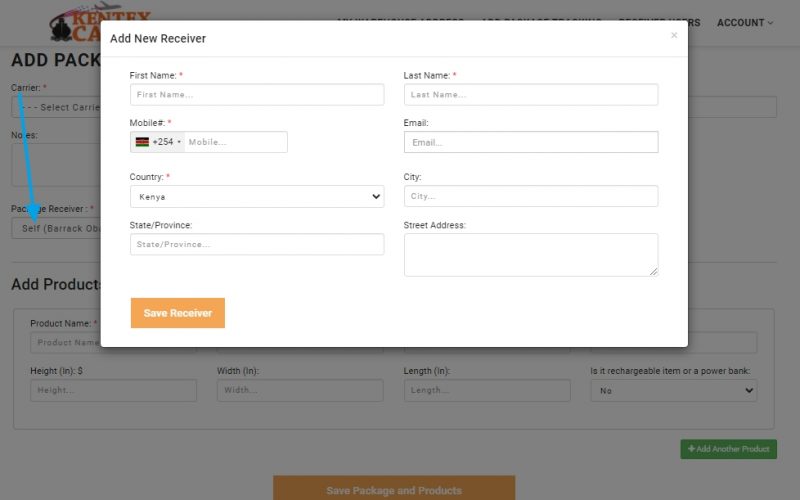 How Kentex Cargo “Ship & Track” works. Track Goods From USA to Kenya