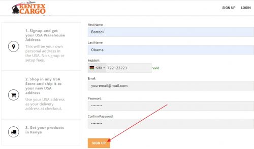 How Kentex Cargo “Ship & Track” works. Track Goods From USA to Kenya